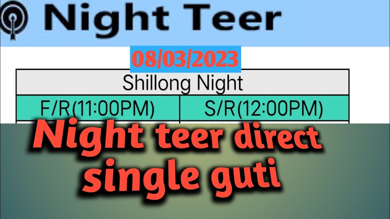 Shillong Night Teer: A Fascinating Game of Luck and Prediction - | TheTravelShots